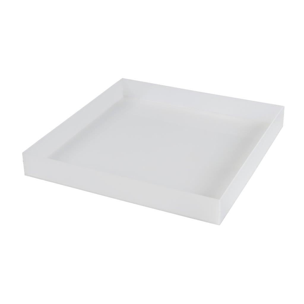 Shop Frosted Acrylic Tray 40×40×5 CM – Order Now in Kuwait – Eplexi
